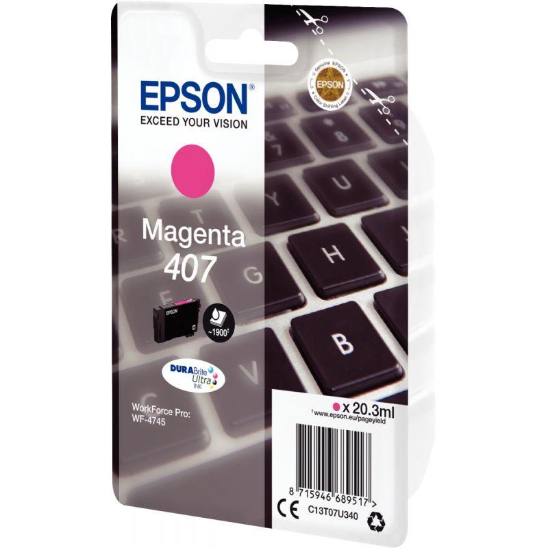 Epson 407 - Magenta - Cartouche jet d'encre Clavier | Office DEPOT