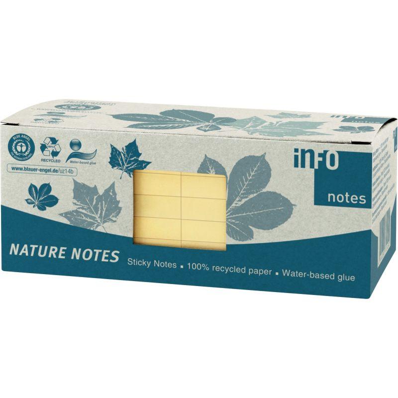 Paquet de 12 blocs de notes repositionnables de 100 feuilles recyclées ...